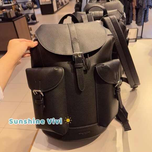 Coach | Bags | Nwt Coach Mens Warner Backpack Cw2 Silverblack | Poshmark